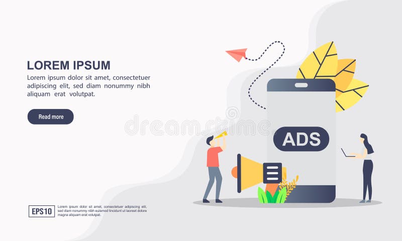 Advertising and Marketing Concept. Project Advertising Campaign for Web ...