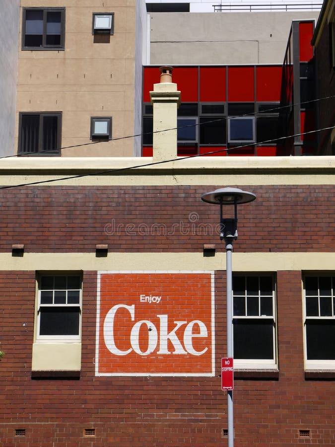 Advertising: old Coke sign editorial photography. Image of 1940s - 27327427