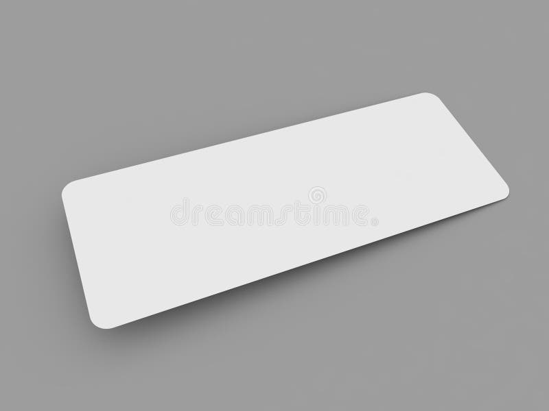 Advertising Paper Mockup on Gray Background. Stock Illustration ...