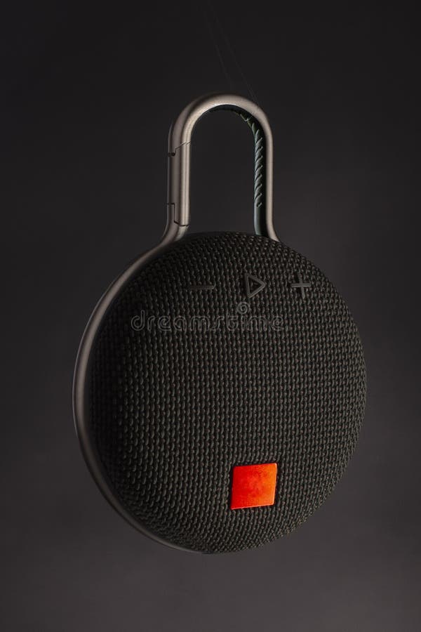 Advertising Photo of a Round Bluetooth Speaker Stock Photo - Image of ...