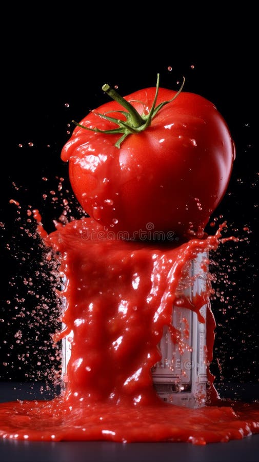 Advertising Photo of Tomato Paste Stock Illustration - Illustration of ...