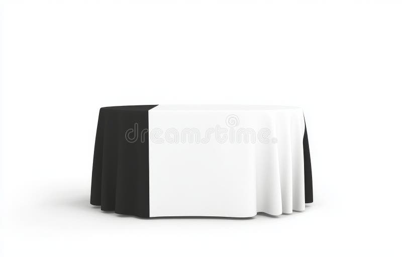 Advertising Runner Table or Table Cover for a Trade Show. 3D Rendering ...