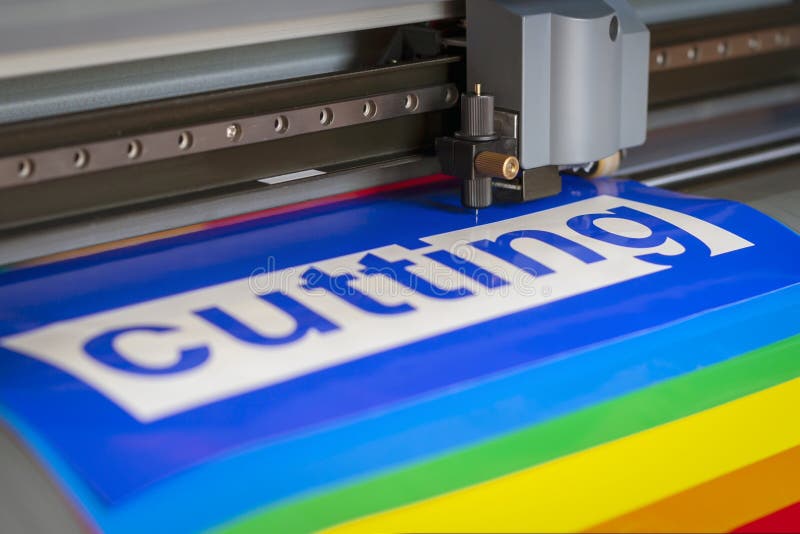Advertising Services for Plotter Cutting Vinyl Film Stock Image - Image ...
