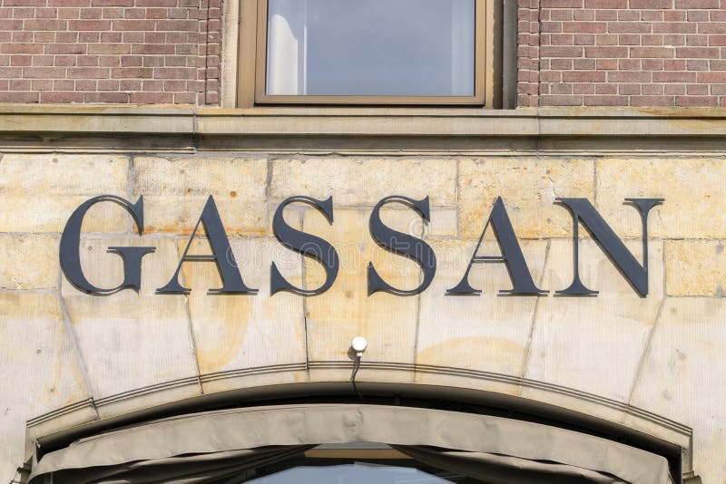Advertising Sign Gassan Company at Amsterdam the Netherlands 14-3-2022 ...