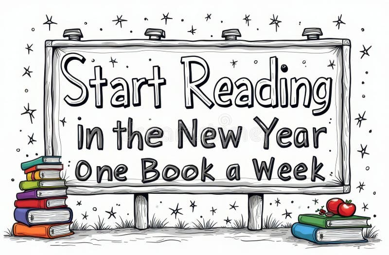 Advertising Sign Start Reading in the New Year at 19-12-2024 Stock ...