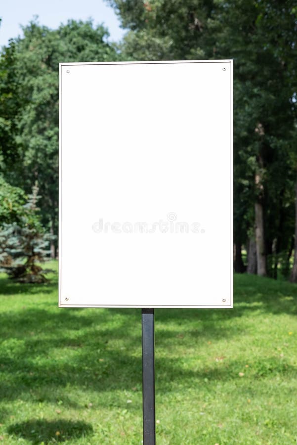 Advertising Signboard with Space for Writing Text on the Background of ...