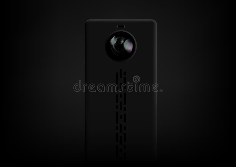 Advertising Smartphone Device in Dark Stock Vector - Illustration of ...