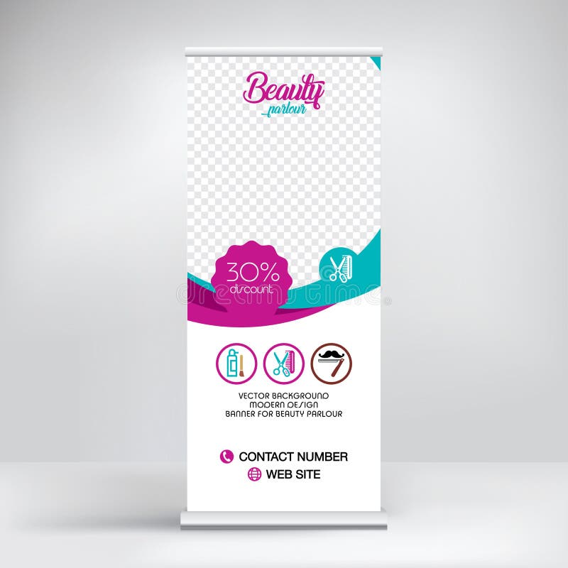 Roll-up Banner Design, Exhibition Stand, Template for Conferences ...