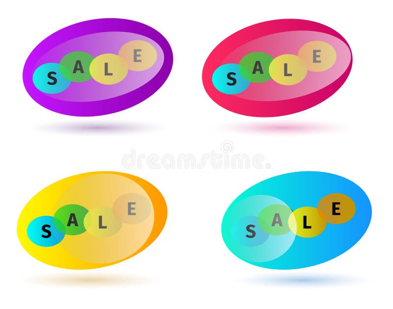 Advertising stickers sale stock vector. Illustration of shade - 79327748
