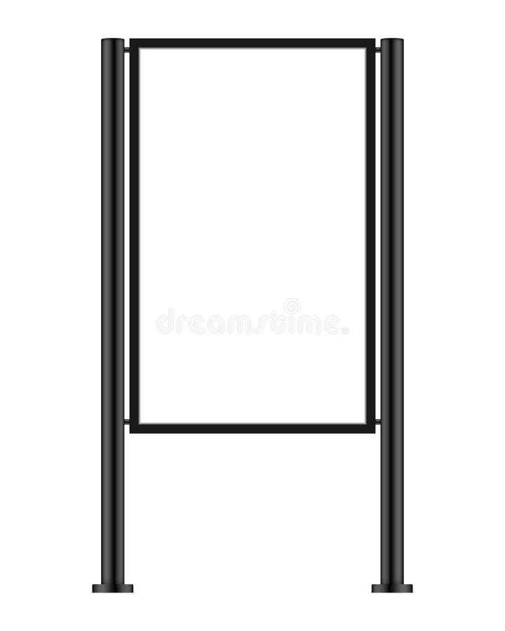 Advertising Street Stand Mock Up. Vector Illustration Stock Vector ...