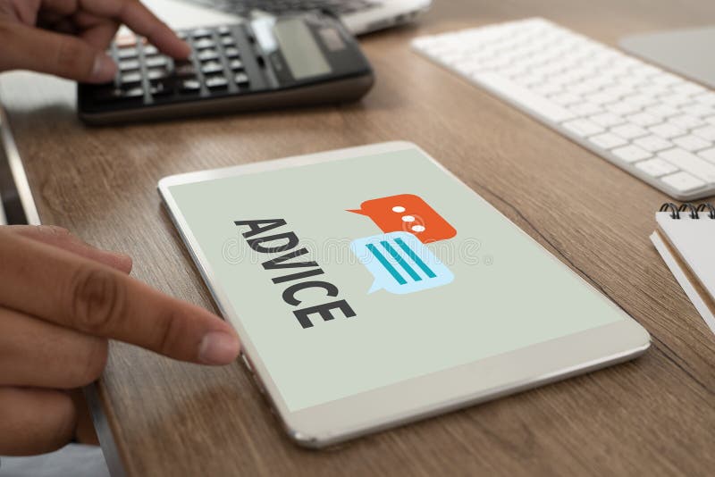 Advice Expert Advice Key Business People Talking Discussing Advice ...