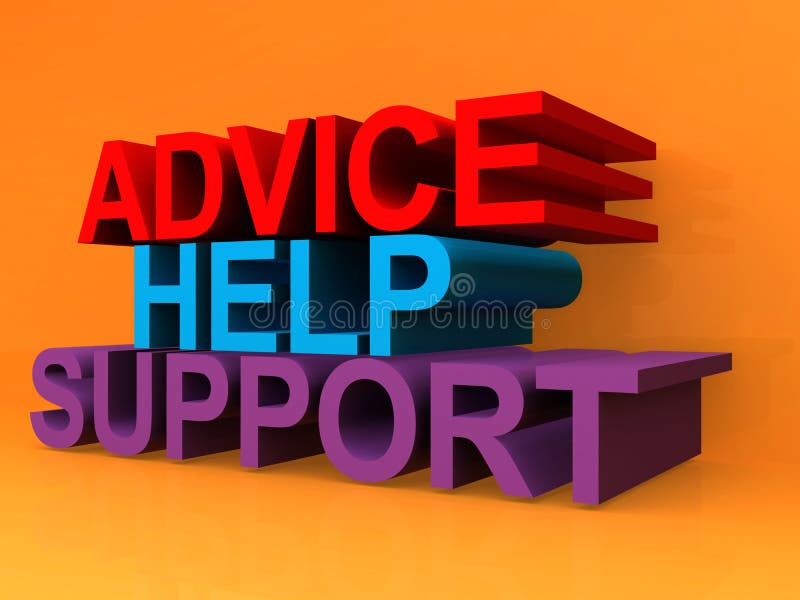 Advice Help Support stock illustration. Illustration of give - 45051831