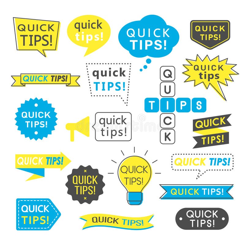 Advice, Quick Tips, Helpful Tricks and Suggestions Logos, Emblems and ...