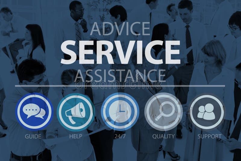 Advice Service Assistance Consultant Support Help Concept Stock Photo ...