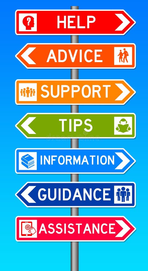 Advice support stock illustration. Illustration of expert - 83381873