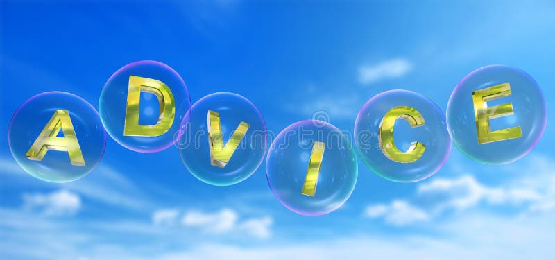 Advice Word Cloud Art Detailed Vector Stock Illustration - Illustration ...