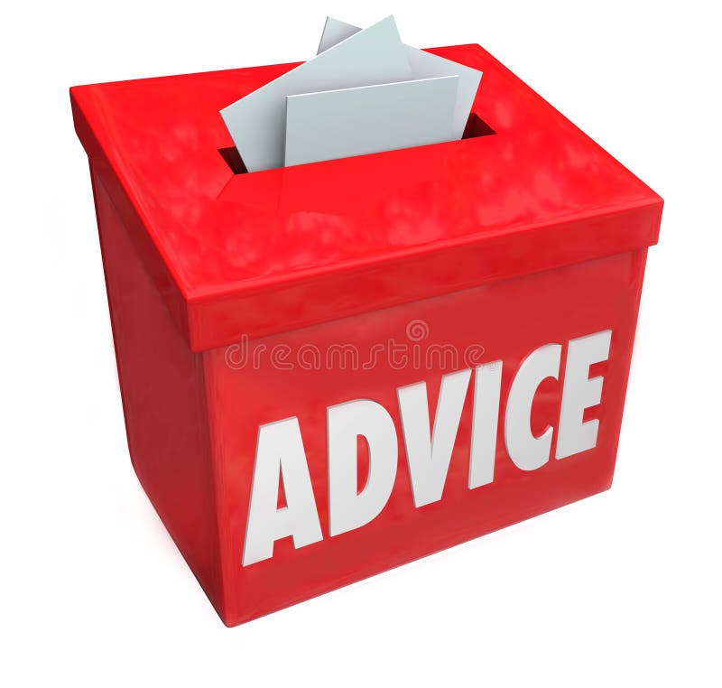 Advice Word Suggestion Box Consulting Idea Feedback Input Stock ...