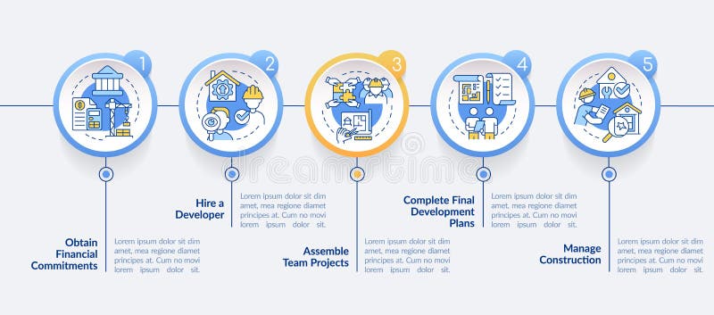 Advices for Housing Development Circle Infographic Template Stock ...
