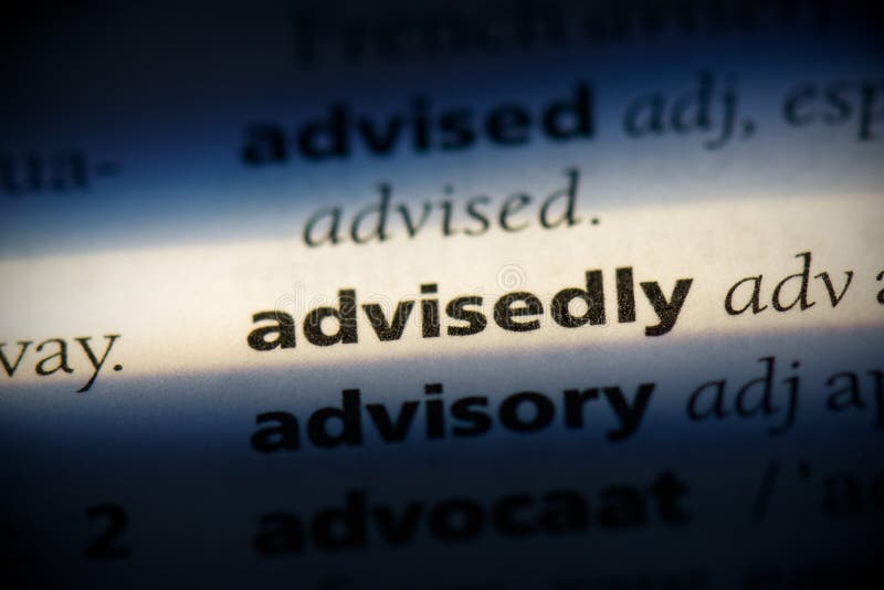 Advisedly stock image. Image of linguistic, page, vocabulary - 161578019