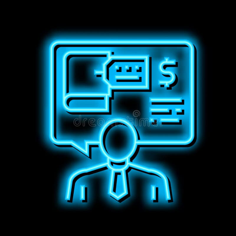 Advising Clients on Regulatory Issues Neon Glow Icon Illustration Stock ...