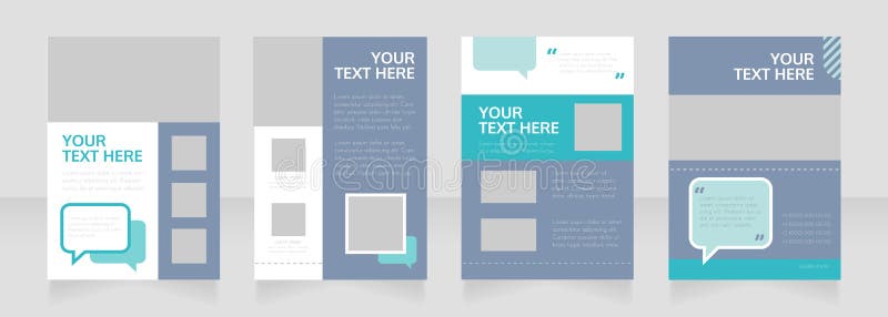 Advisory Firm Blank Brochure Layout Design Stock Vector - Illustration ...