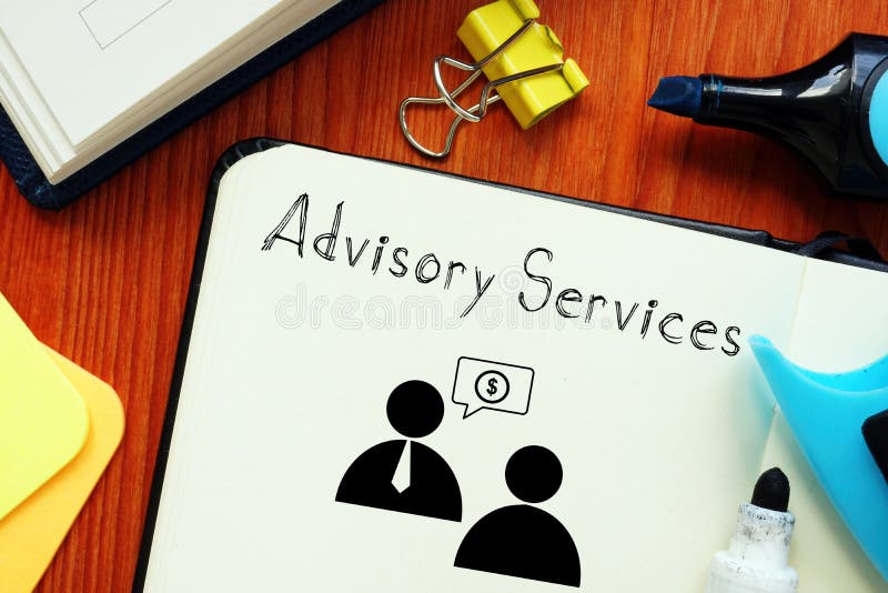 Advisory Services is Shown Using a Text Stock Photo - Image of research ...