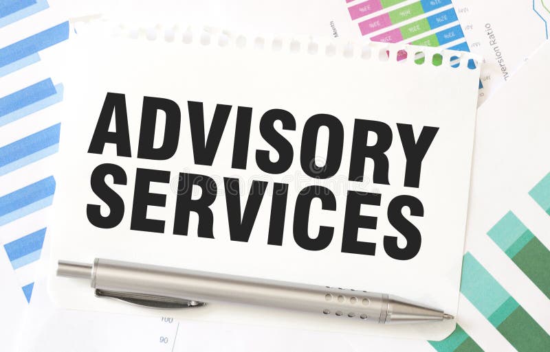 ADVISORY SERVICES on White Paper Sheet on Charts Stock Image - Image of ...