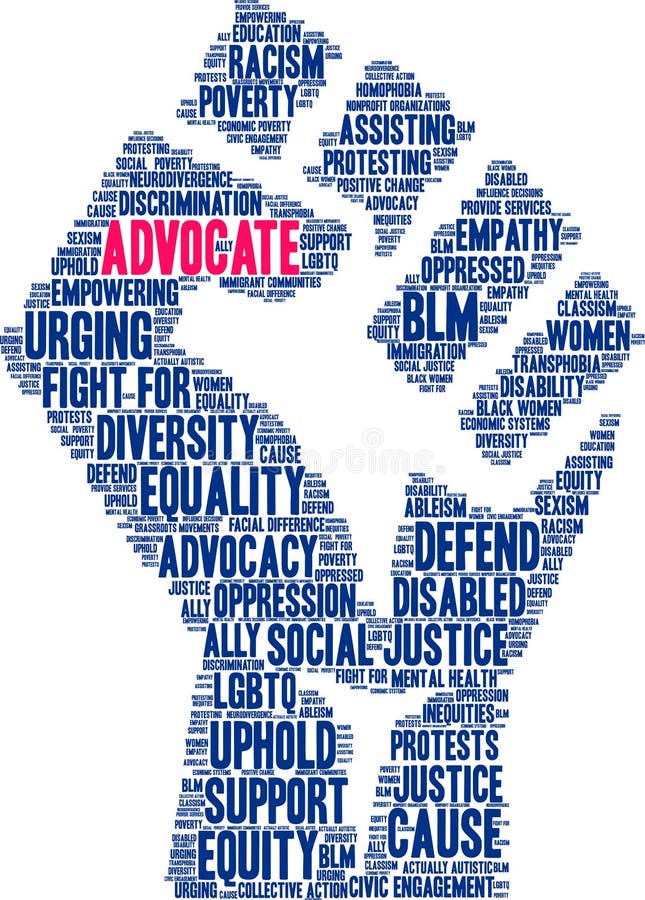 Advocate Word Cloud editorial image. Illustration of collective - 208070380