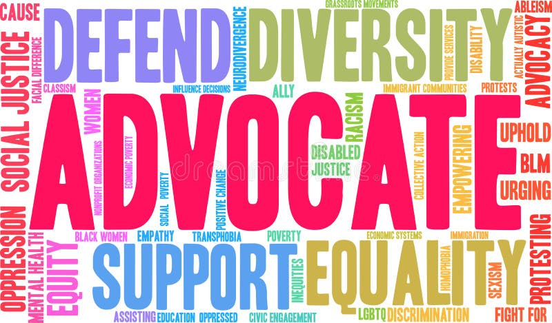 Advocate word cloud stock vector. Illustration of barrister - 176401279