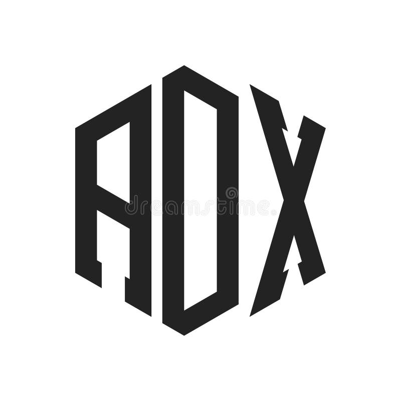 ADX Logo Design. Initial Letter ADX Monogram Logo Using Hexagon Shape ...