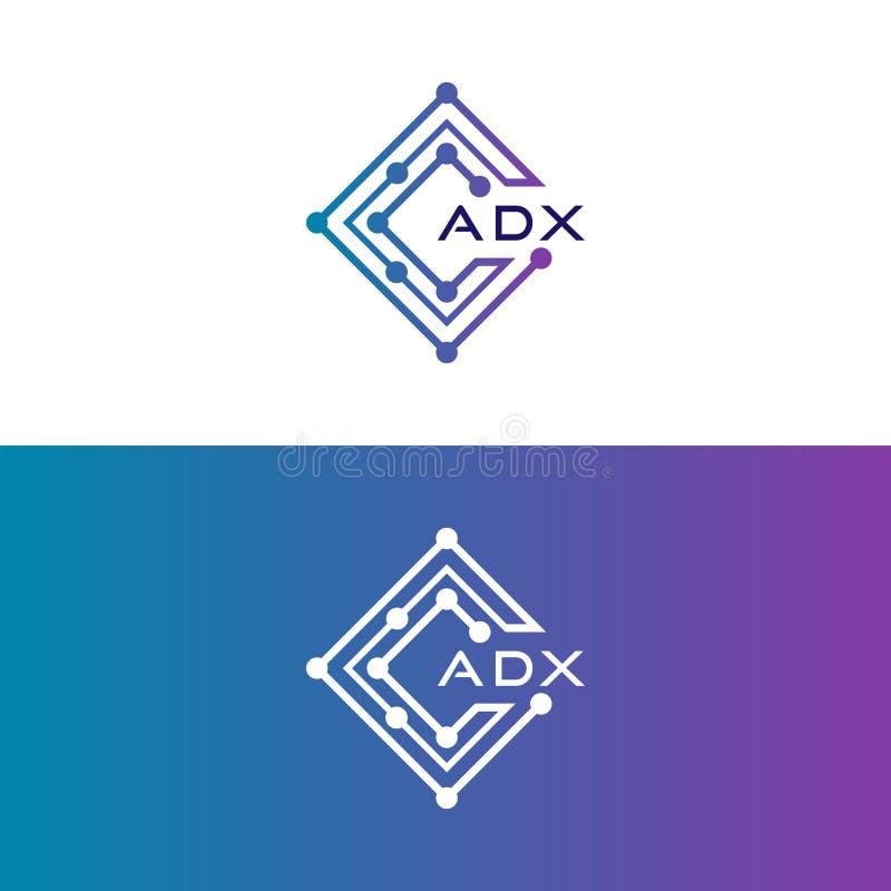 Adx Tech Initial Logo Design Icon for Technology, Digital, Tech ...