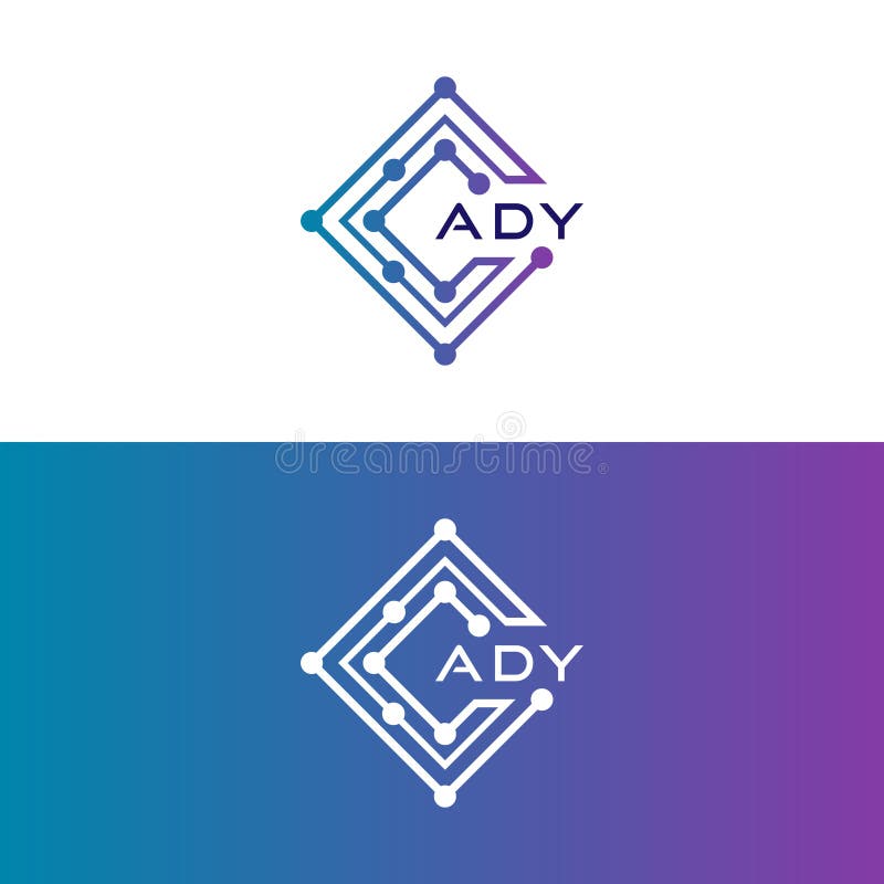 Ady Tech Initial Logo Design Icon for Technology, Digital, Tech ...