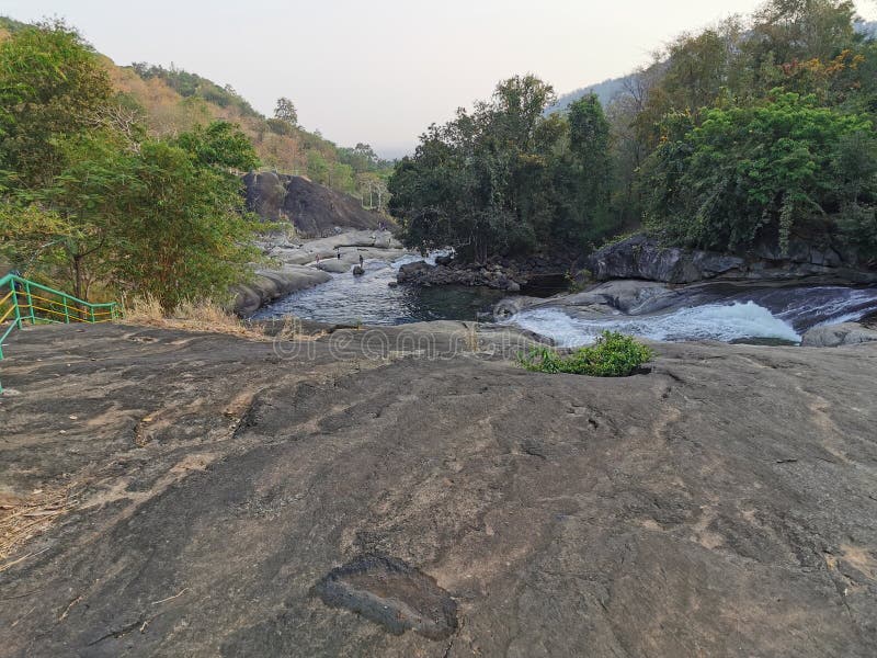 Adyanpara Waterfalls View from the Top,Nilambur, Kerala, India. Stock ...