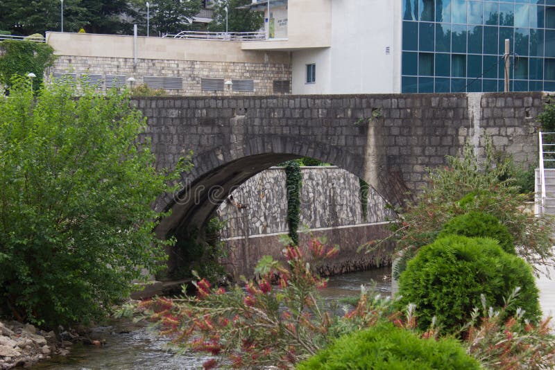 Adzi-pasa Bridge in Montenegro Podgorica Editorial Image - Image of ...