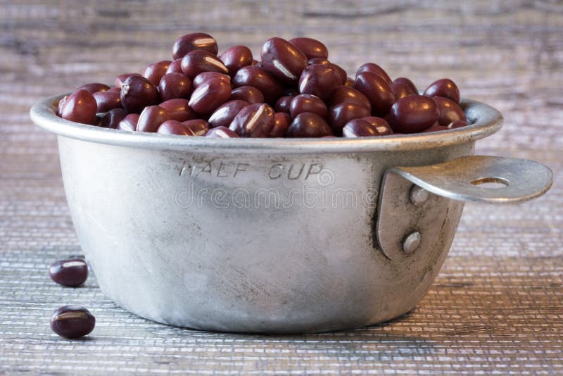 Uncooked Adzuki Beans in a Bowl Stock Image - Image of pottery ...