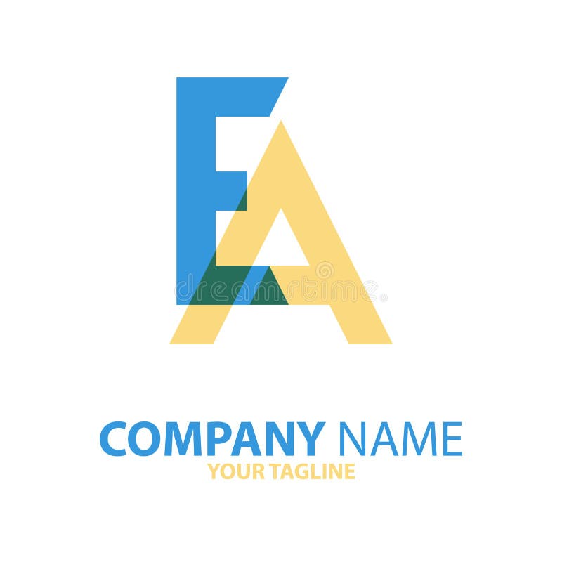 AE EA initial logo concept stock vector. Illustration of initial ...