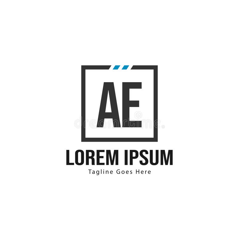 AE Letter Logo Design. Creative Modern AE Letters Icon Illustration ...