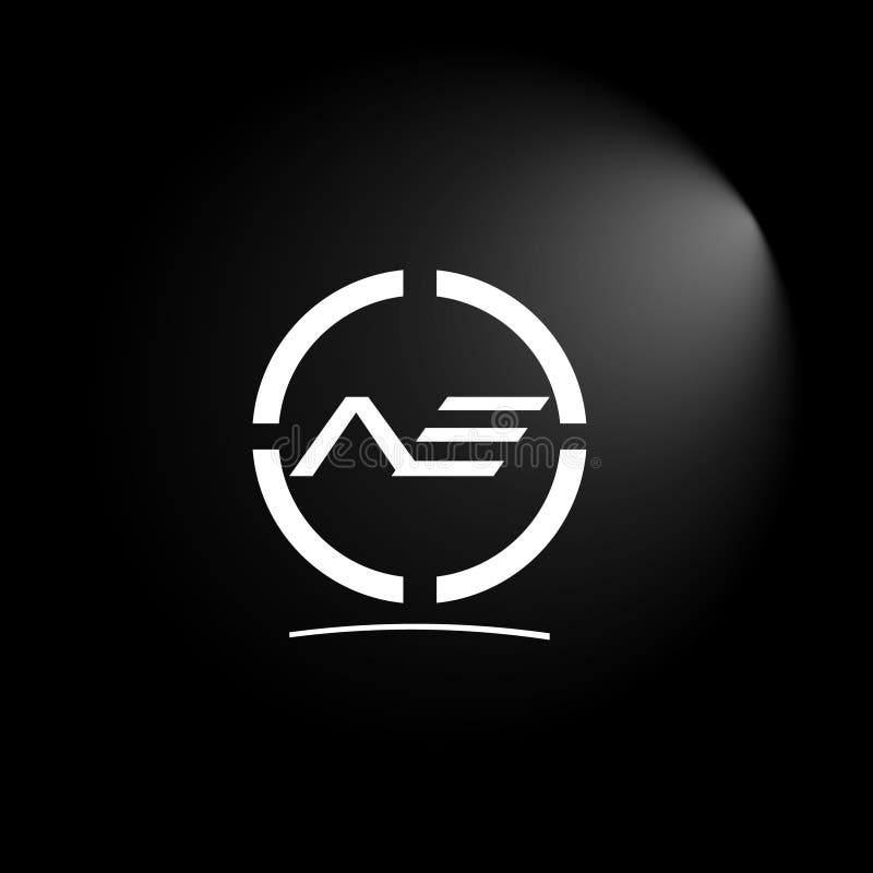 AE Text Logo Design stock vector. Illustration of brand - 260800878