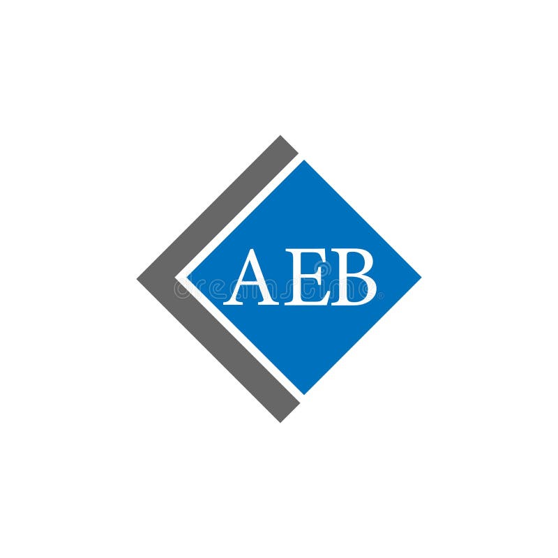 AEB Letter Logo Design on Black Background. AEB Creative Initials ...