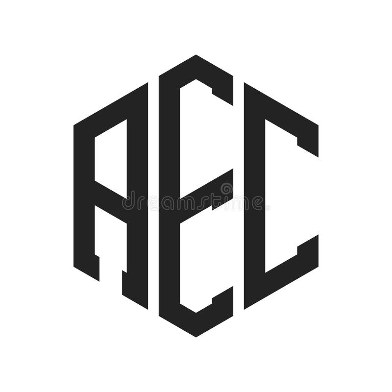 AEC Logo Design. Initial Letter AEC Monogram Logo Using Hexagon Shape ...