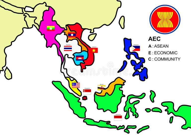 Asean Map Stock Illustrations – 1,075 Asean Map Stock Illustrations ...