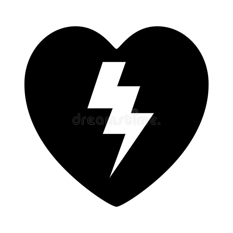 AED Automated External Defibrillator Symbol Sign, Vector Illustration ...