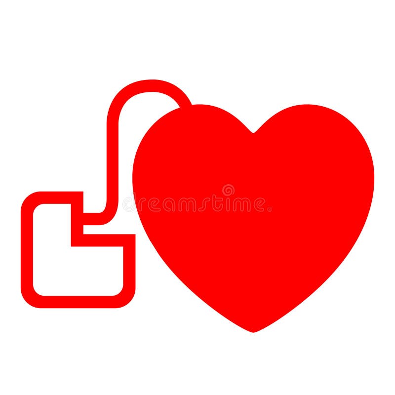 AED Automated External Defibrillator Symbol Sign, Vector Illustration ...