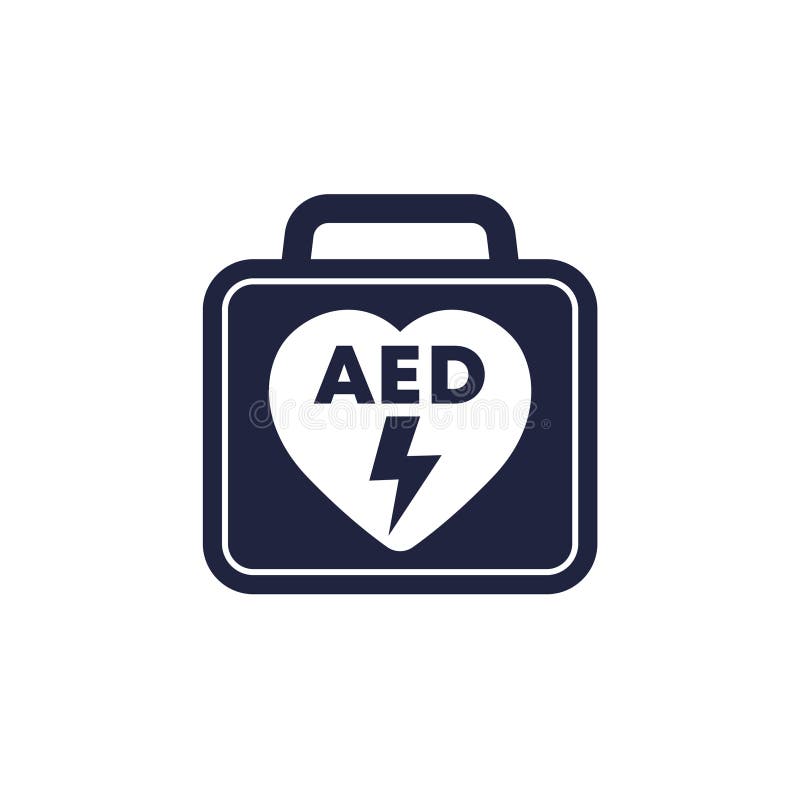 AED Bag Icon, Automated External Defibrillator Stock Vector ...
