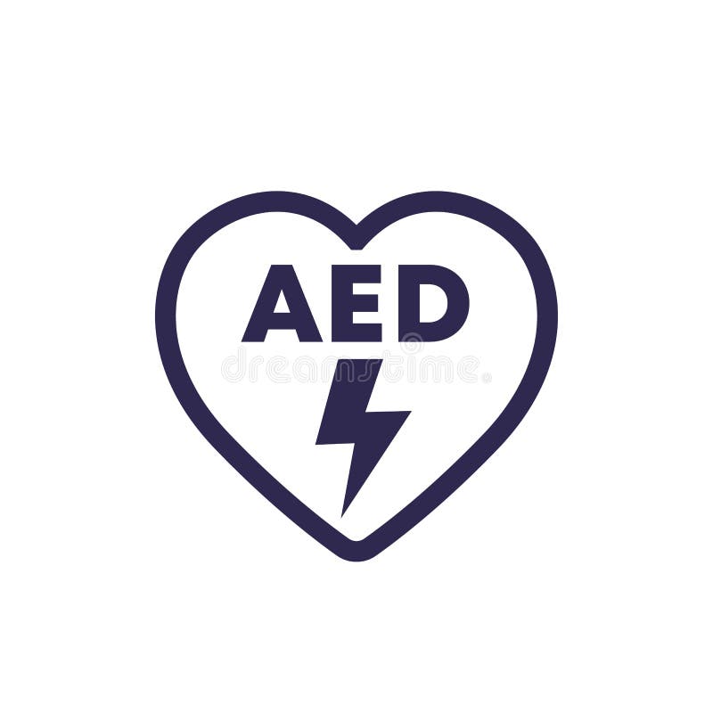 AED Icon, Automated External Defibrillator Stock Vector - Illustration ...