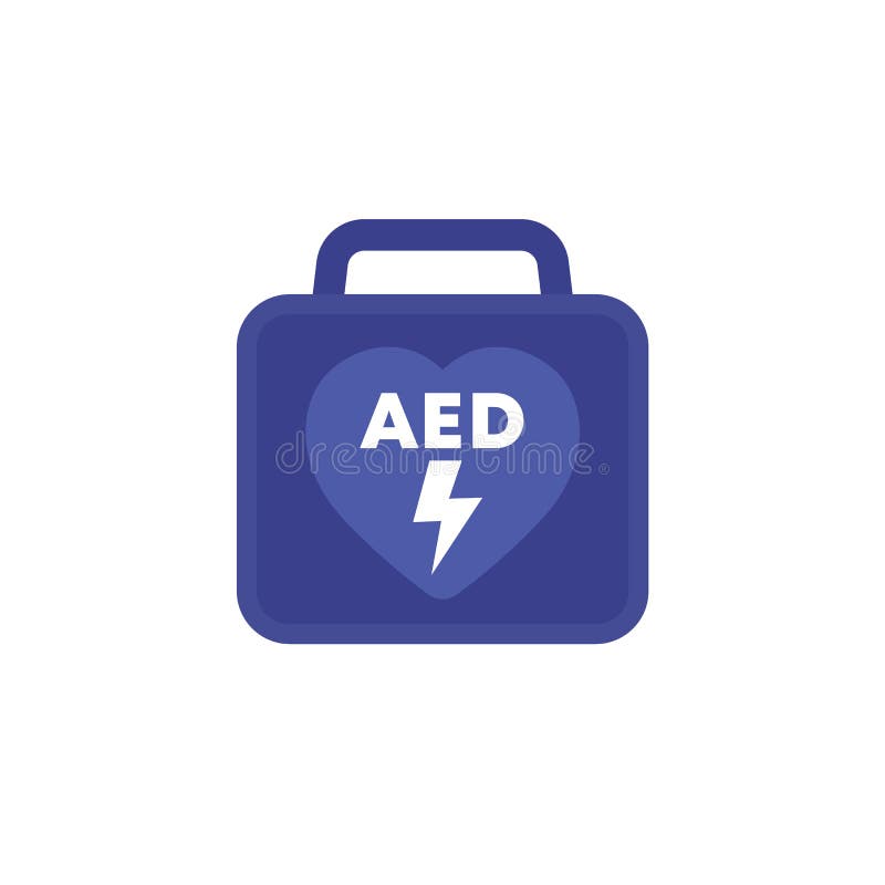 AED Icon, Automated External Defibrillator Stock Vector - Illustration ...