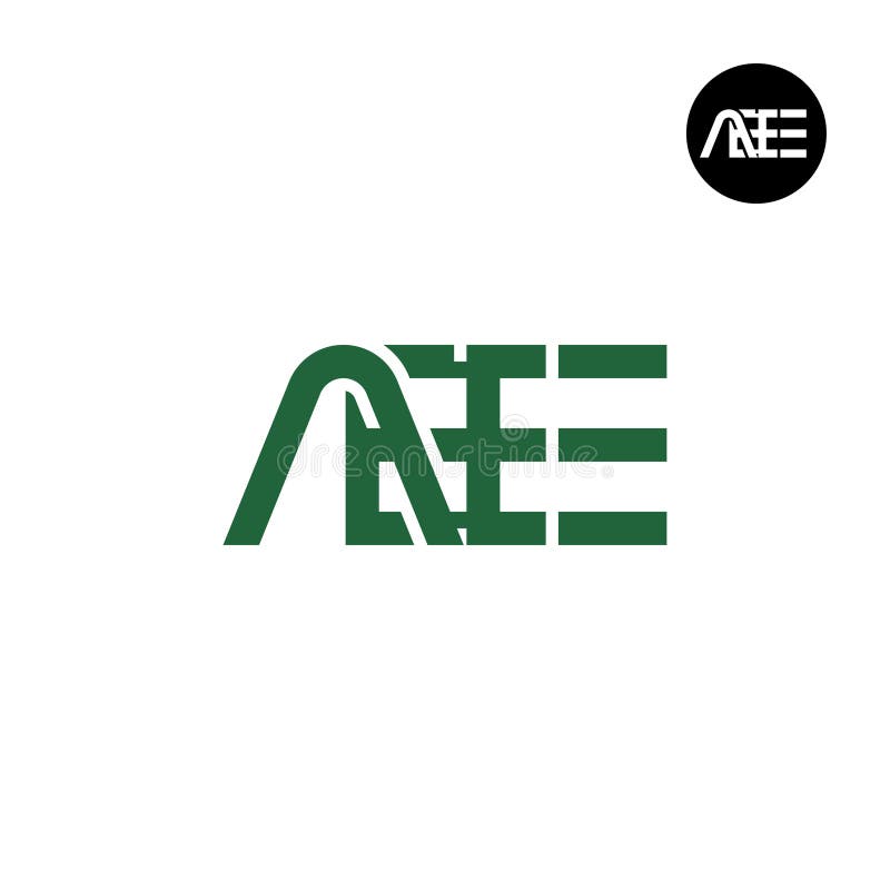 AEE Logo Letter Monogram Design Stock Vector - Illustration of ...