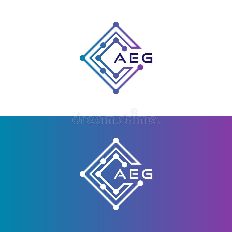 Aeg Tech Initial Logo Design Icon for Technology, Digital, Tech ...