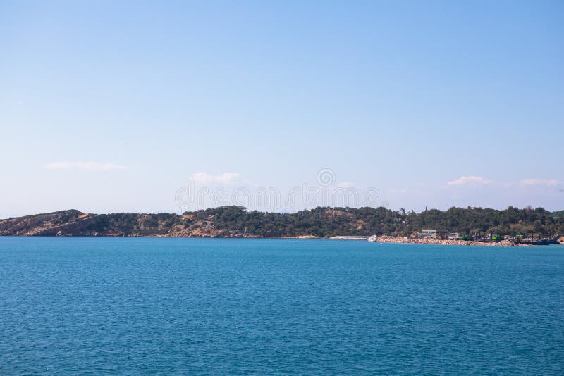 Aegean Mediterranean Sea, Greece Stock Image - Image of cloudscape ...