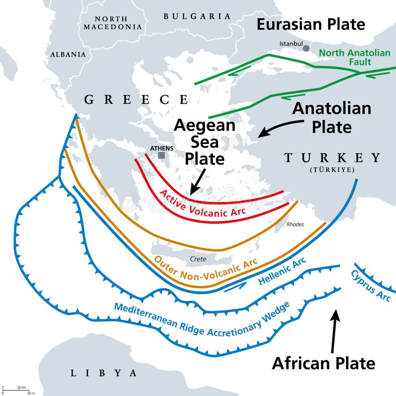 Convergent Plate Boundaries Map